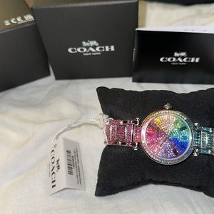 Coach | Accessories | Coach Cary Multicolored Crystal Watch | Poshmark